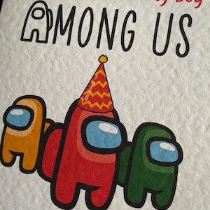Among Us Birthday Boy Happy Birthday Funny Birthday Card - Etsy UK