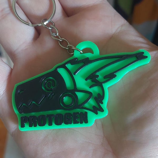Furr-emoticons - Protogens - 3D Printed Furry Keychains (custom ...
