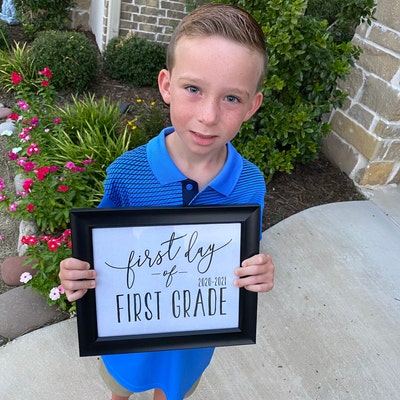 First Day of First Grade Sign 1st Grade Sign First Day of - Etsy
