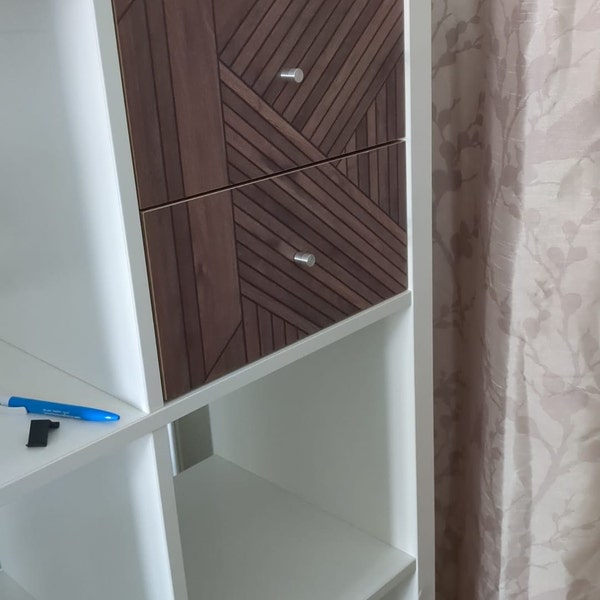 Ikea Kallax Expedit Decal Wooden Parquet Rack Sticker Removable Decal ...