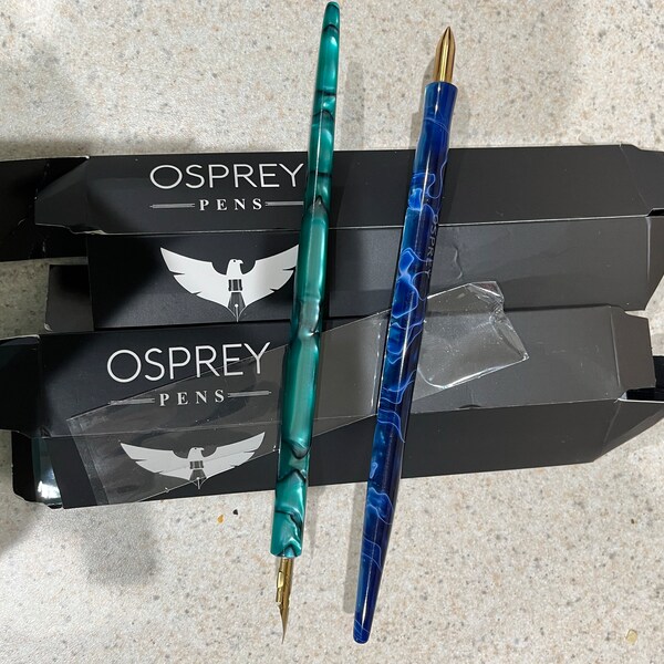 Size6 EEF, EF, Fine, Med, Broad, BB Gold Plated - Osprey Fountain Pens ...