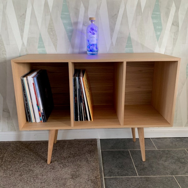 Vinyl Record Storage, Mid Century Modern Sideboard, Media Console ...