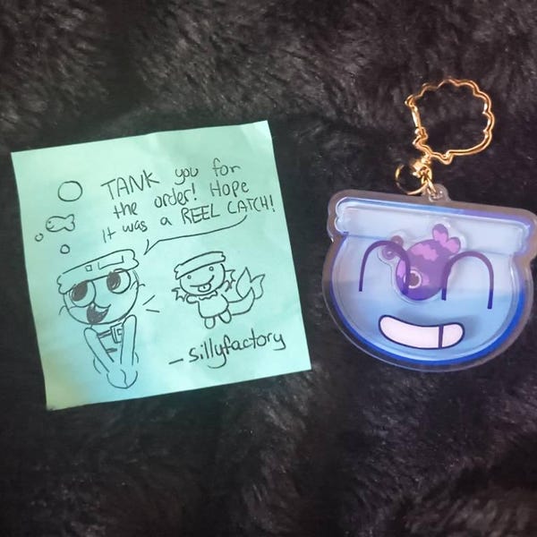 Finn - Dandy's World - Shaker Keychain 2 Inch - Etsy