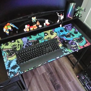 The Gate of Hell, Desk Pad, Mouse Pad, Desk Mat, Dark Fantasy Landscape ...