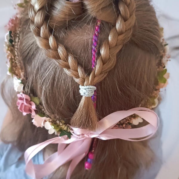 Dusty Violet and Purple Flower Crown, Hair Wreath for Brides ...