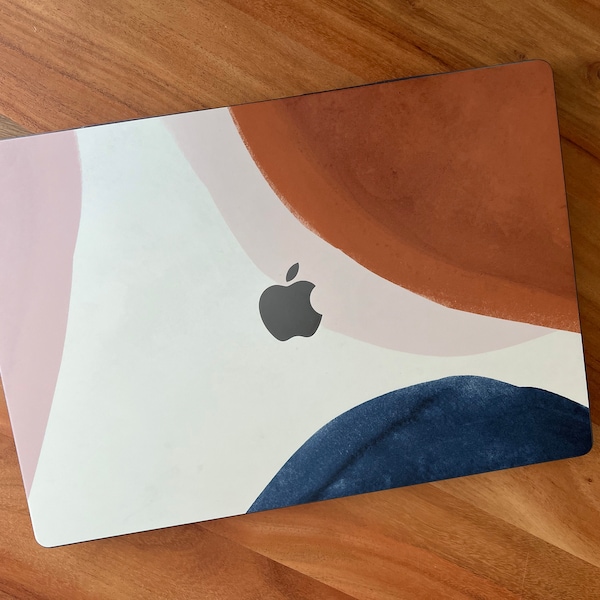 Abstract Geometric Design MacBook Protective Skin | Curved Shape ...