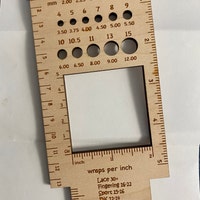 Knitting Tool, Needle Gauge, Swatch Gauge, Knitting Ruler, WPI Gauge ...