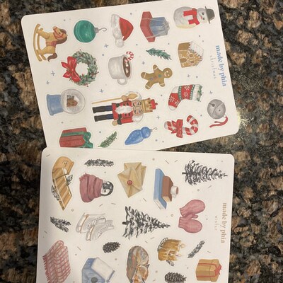 Winter Sticker Sheet Cozy Winter Stickers, Bullet Journal Stickers ...