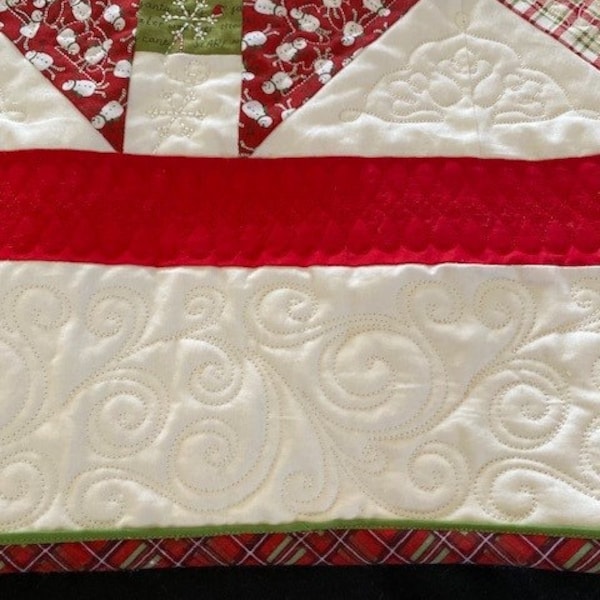 Curl Wave Swirl Border and Corner Set | Single Run Quilt Block ...