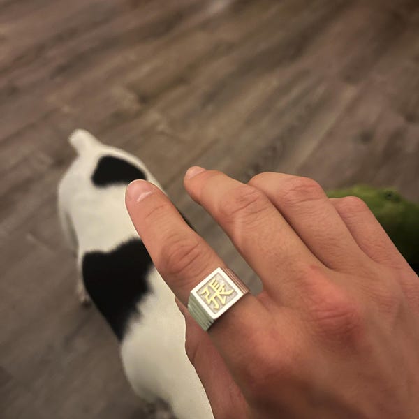 Personalized Chinese Signet Ring | Made-to-order | Handcrafted 925 ...