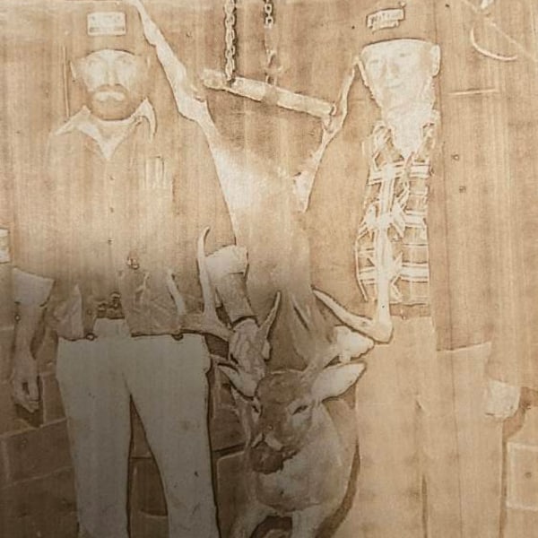 Laser Engraving Custom Design Personalized Photo on Plywood Canvas ...