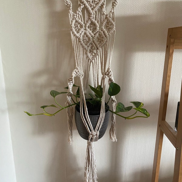 Macrame Plant Hanger/s (JAZELLE)/ Macrame Pot Holder/s / Macrame Plant ...