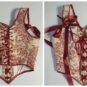 CUSTOM Cottagecore Renaissance Floral Corset Stays, Choose Between ...