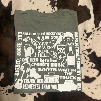 Luke Combs Song Collage PNG for T-shirt Hoodie - Etsy