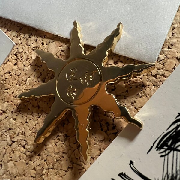 Warrior of Sunlight Pin, Gold Lapel Pin - Etsy