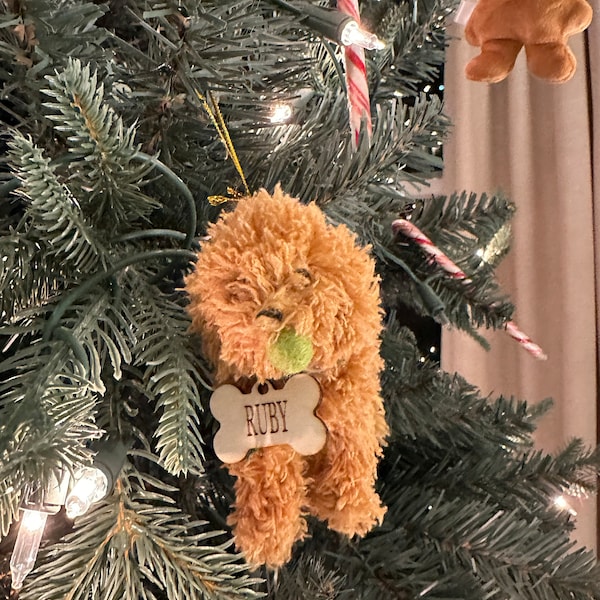 Fetch Doodle Dog Ornament Personalized | Doodle Ornament | Dog ...