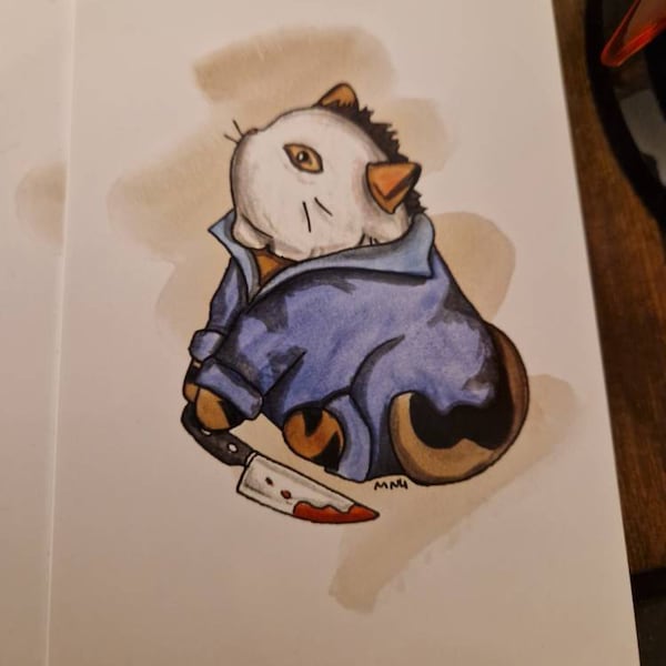 Sook Sprites / Cat Art Print / Soot Sprite Cat / Anime Art Print ...