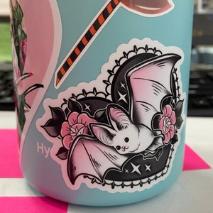 Little Bat Vinyl Sticker - Etsy