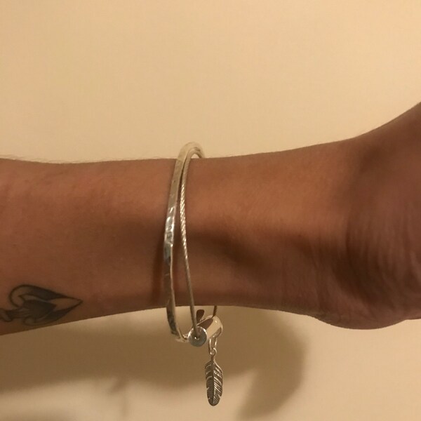 925 Sterling Silver Cuff Bracelet, Stacking Minimalist Bracelet ...