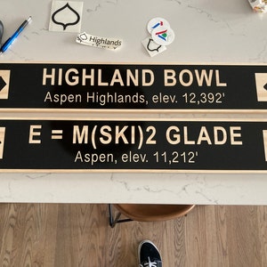 Custom Ski Run Sign Wedding Gifts, Ski Decor - Etsy