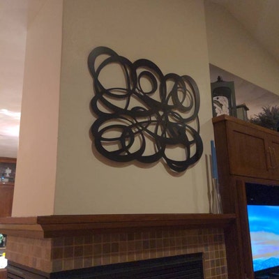 Matte Black Abstract Bubbles Metal Wall Art Metal Bubles Sign - Etsy