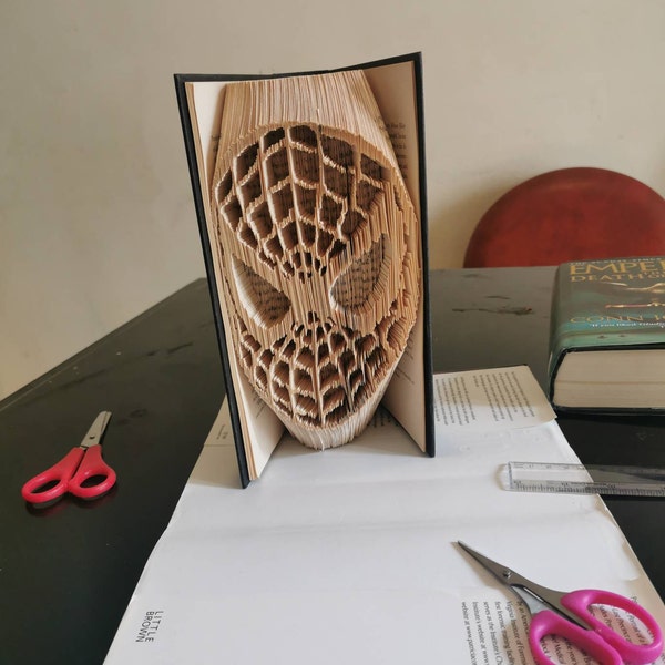Spiderman Book Fold Pattern, Superhero, Mask, - Etsy