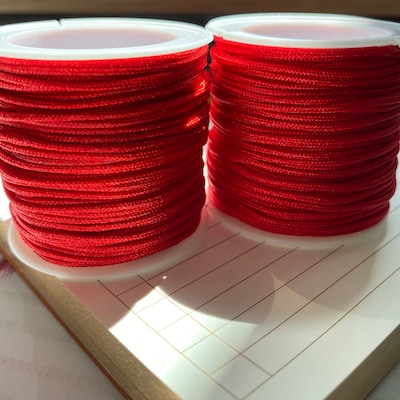 1.5MM Chinese Knot Nylon Cord Shamballa Macrame Beading Kumihimo String ...