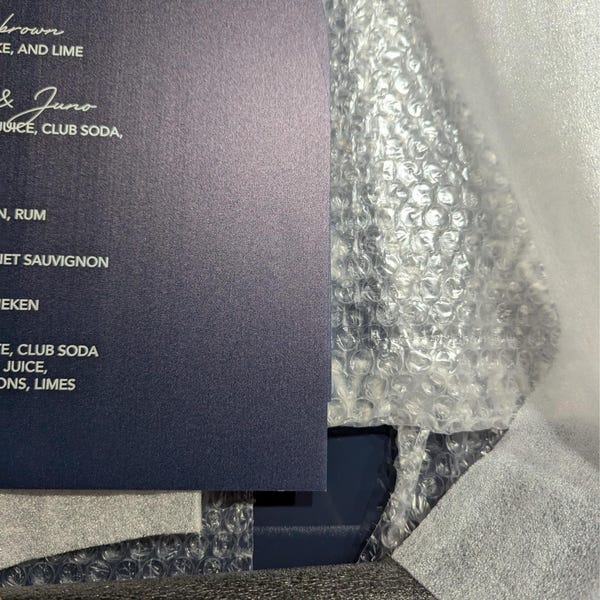 Bar Menu With 3D Cutout in Double Acrylic Arch + Scallop Edge Arch - Etsy