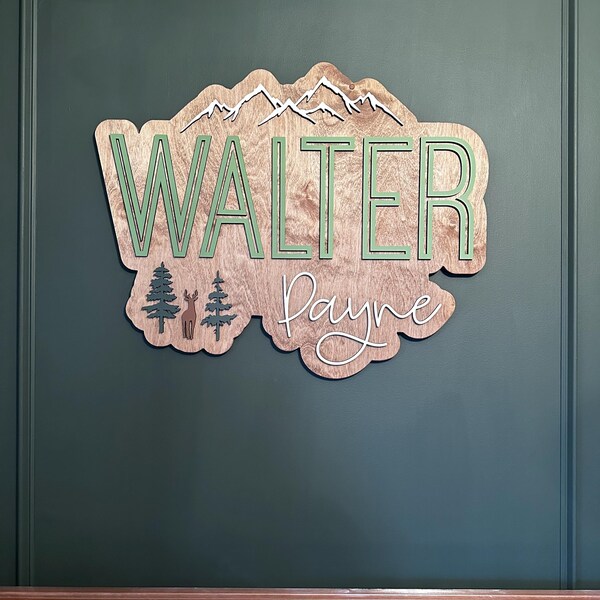 Stacked Names for Nursery, Wooden Letters, Name Sign, Nursery Letters ...