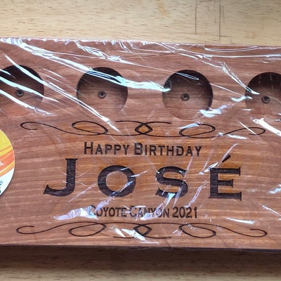 Wooden Shot Flight Personalized Shot Flight Tequila Serving - Etsy