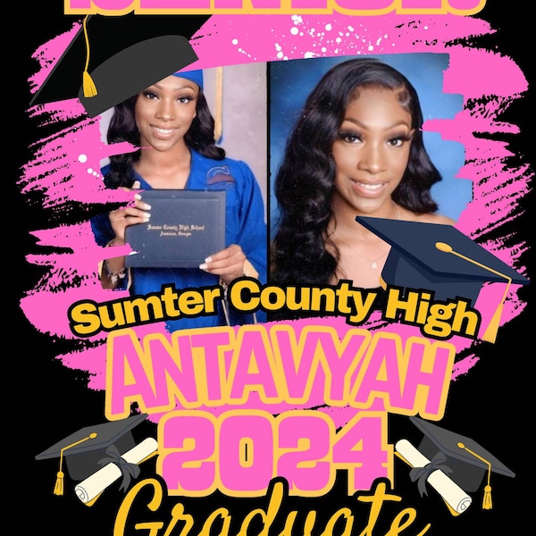 Graduation Senior Design Template Canva PRO Template DIY, Add Picture ...