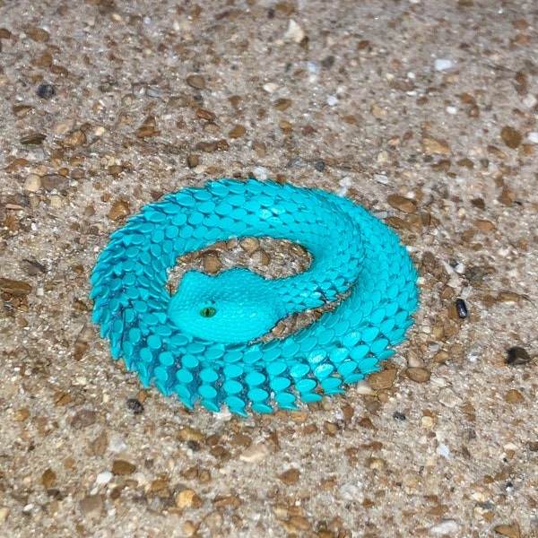 Snake Figure | Articulated Model Viper | Toy Animal | Small - Etsy