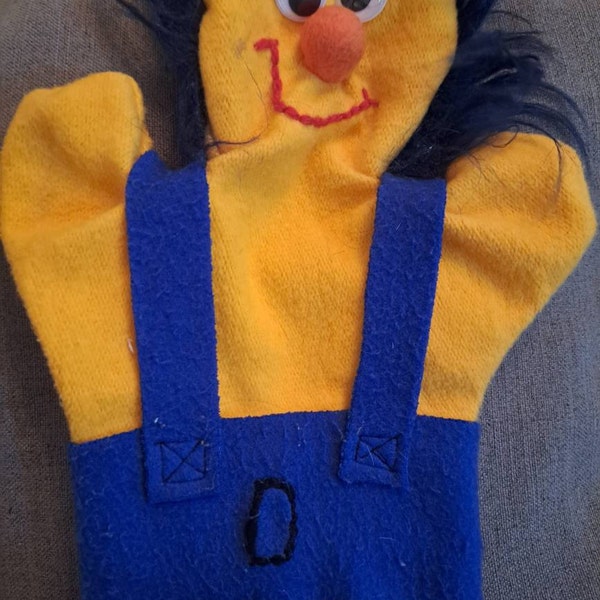 Yellow Guy Hand Puppet - DHMIS - Plush Fleece and Fun Fur. - Etsy