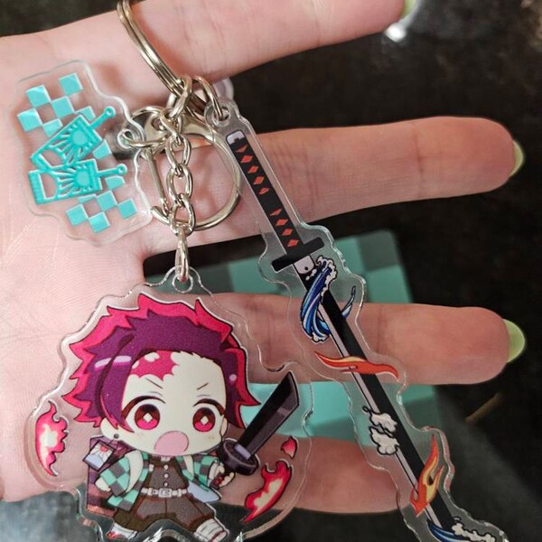 Anime Acrylic Keychain, Bungo Stray Dogs Keychain - Etsy