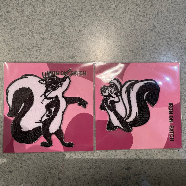 Pepé Le Pew Patches Pepé Le Pew Iron on Patch Patches for Jackets ...