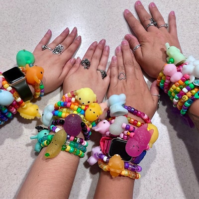 Care Bears Kandi Necklace Perler Raves Rave Trading Candy EDM EDC Lost ...