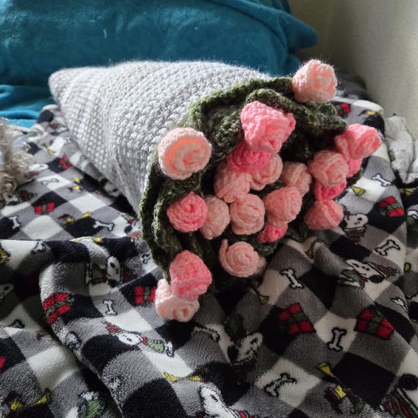 PDF PATTERN ONLY Mini Crochet Forget-me-not Bouquet Coaster Pattern ...