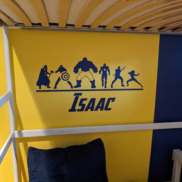 The Avengers Wall Decal | Personalized Superhero Name Decal/sticker ...