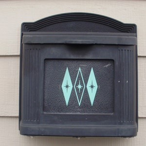 Set of 2 Harlequin Diamond Starburst Vinyl DECAL Vintage Inspired Retro ...