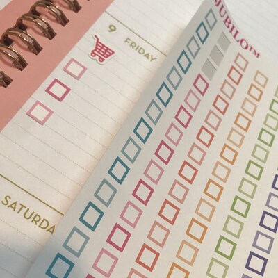 Square Bullet Points Planner Stickers Fits Any Planner - Etsy