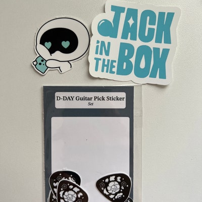 D-day Guitar Pick Sticker Set Agust D Tour Suga BTS - Etsy