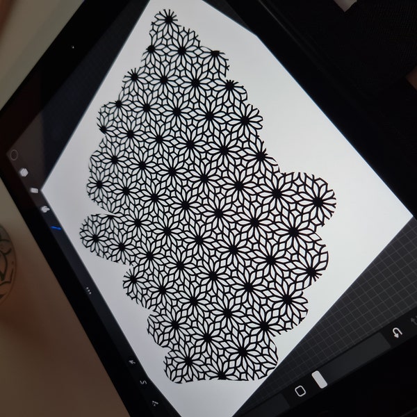 30 Geometric Procreate Brushes, 30 Seamless Patterns, Pattern Stamps, Digital Patterns, Seamless ...