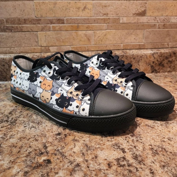 Cute Cats Shoes | Cat Sneakers | Cute Shoes | Casual Shoes | Cat Owner ...