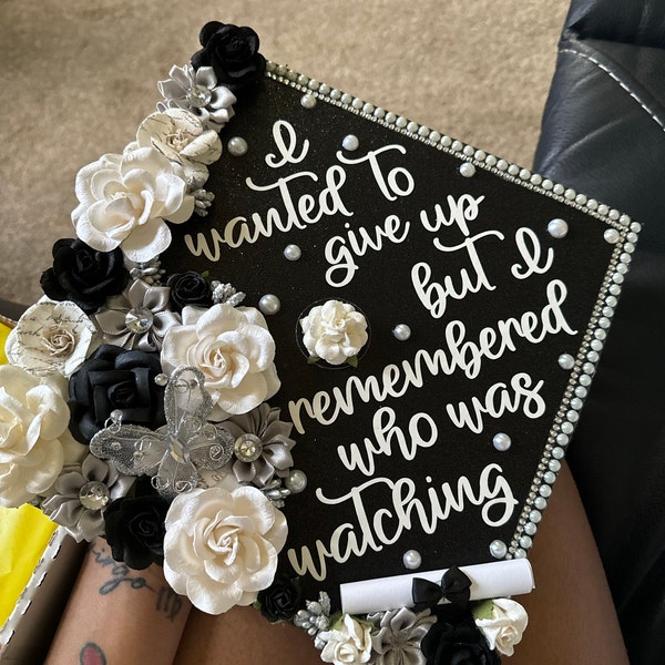 Graduation Cap Topper She Was Unstoppable Despite - Etsy
