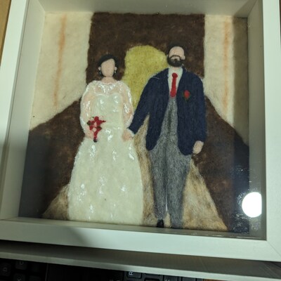 Needle Felted Custom Wool Family Portrait, Custom Portrait, Handmade ...