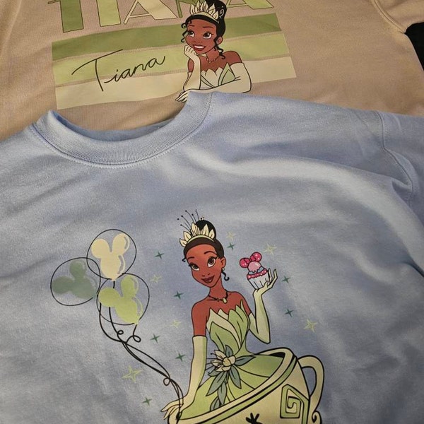Retro Disney Princess Tiana Sweatshirt, Disney Princess Sweatshirt ...