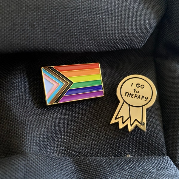 Therapy Enamel Pin, Self Care Gift, Mental Health Pins, Girly Enamel ...