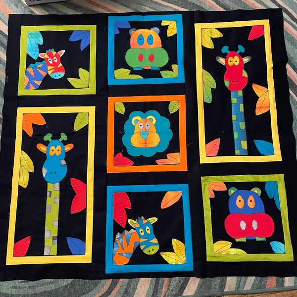 Blake's Jungle Quilt Pattern PDF - Baby Quilt PDF - Child Quilt PDF ...