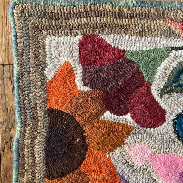 PDF Downloadable Pattern 'forget-me-not' for Rug Hooking, Oxford ...
