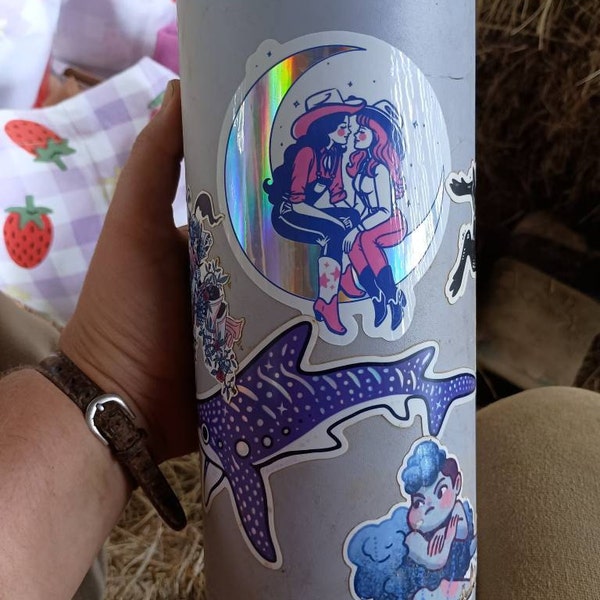 Holographic Moonstruck Cowgirls Vinyl Sticker 3.5" X 3" - Etsy